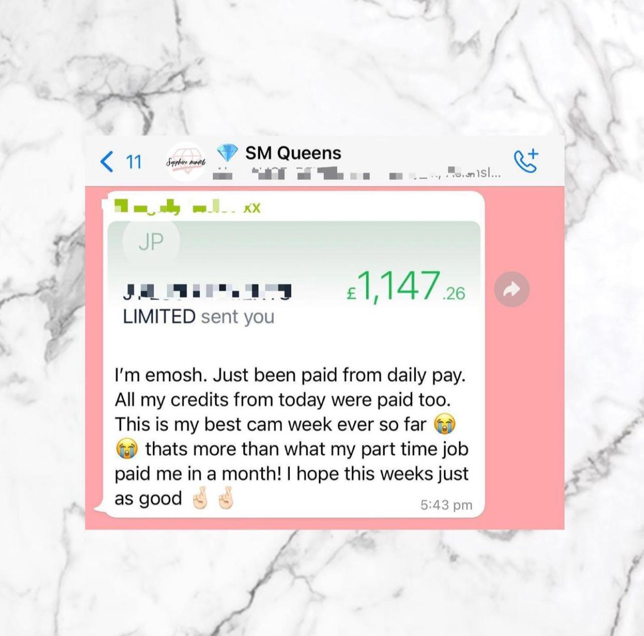 Webcam Modelling Testimonials - Sapphire Models